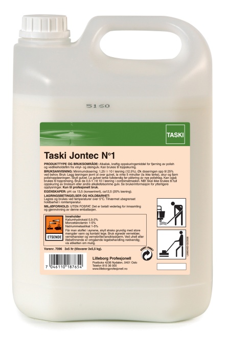 Polishfjerner TASKI Jontec No.1 5L - Engrossenteret AS